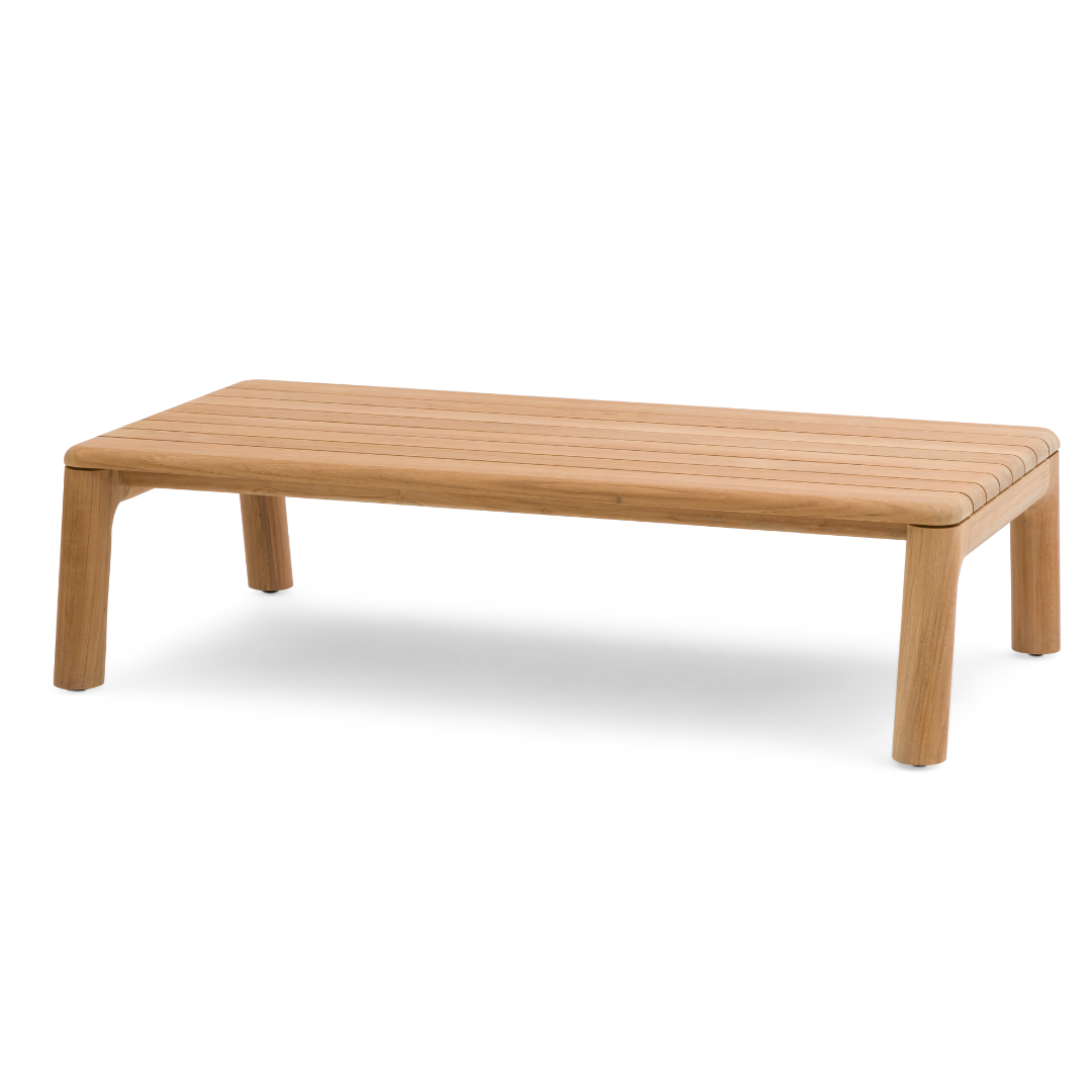 Tolo Teak Outdoor Coffee Table Small | Modern outdoor furniture from MON exteriors